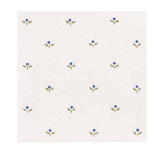 Modernista Decorado Mimosa PB Azul Flise - Dekoraku